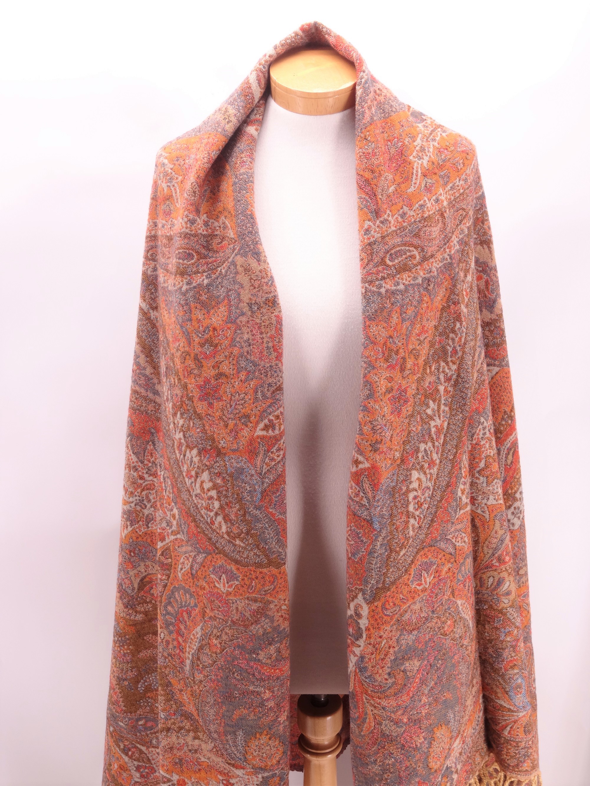 Vintage Country Stola | beige-orange | SW10296.3