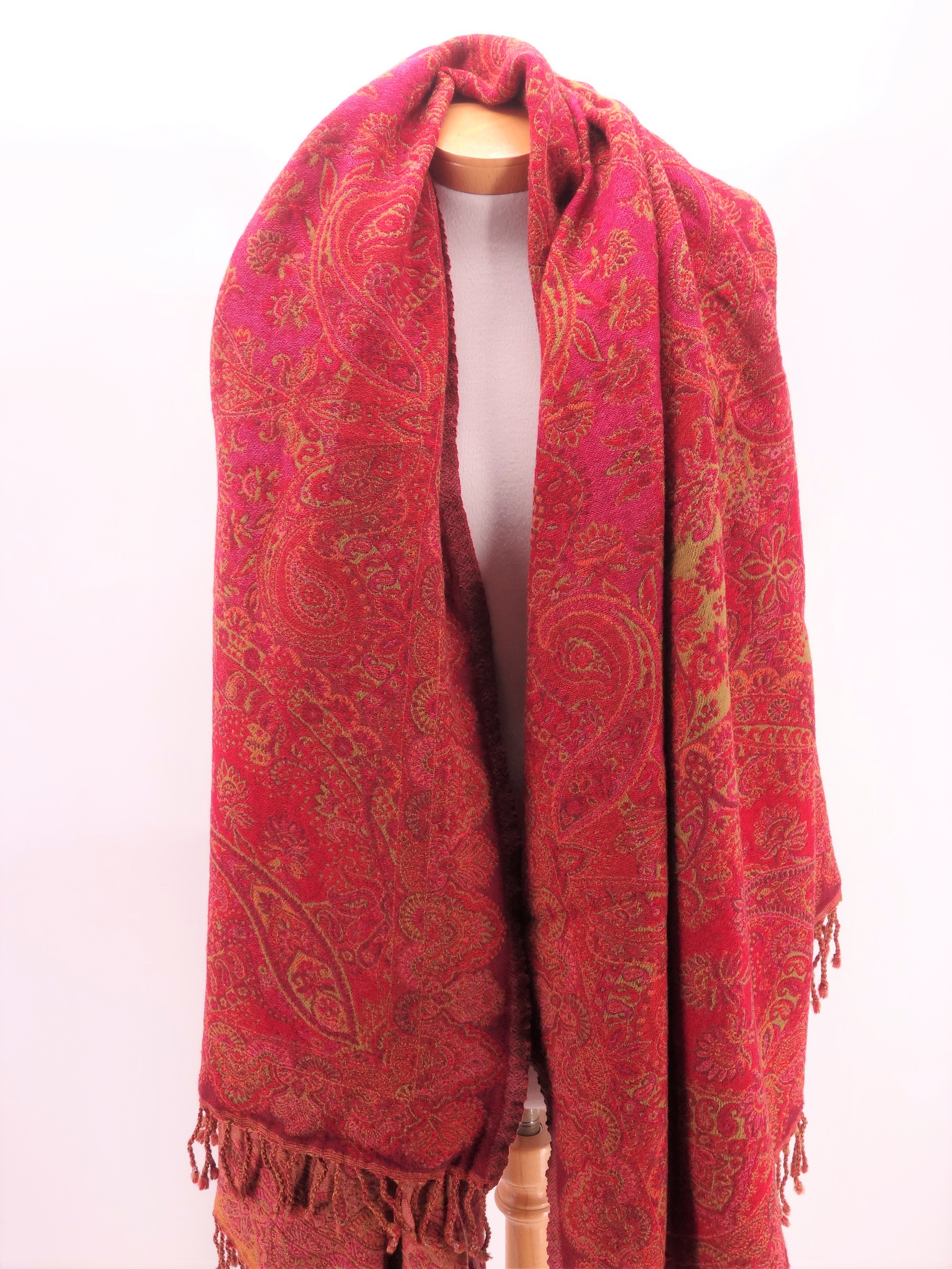 Vintage Country Stola | pink-red | SW10296.1