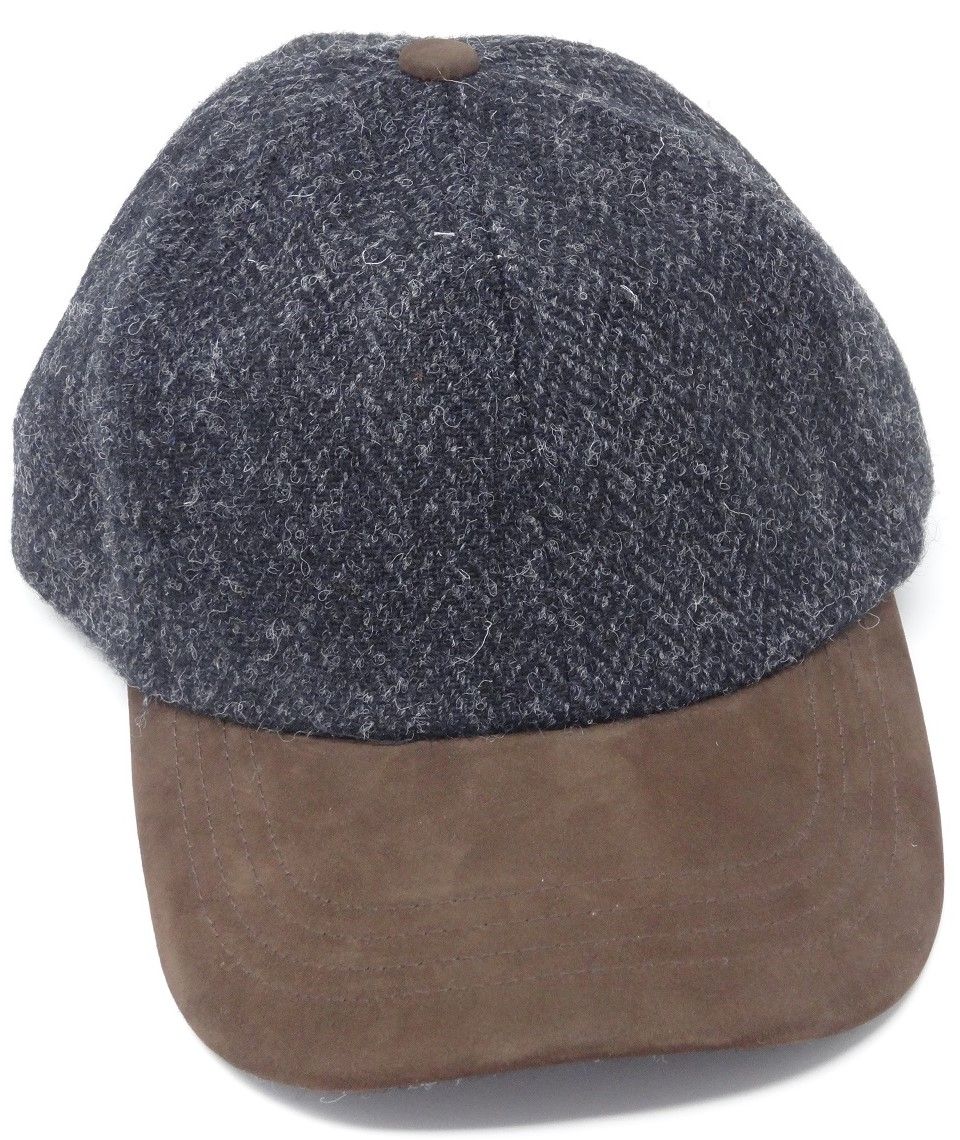 Harris Tweed Baseball cap | grey herringbone | SW10167.3